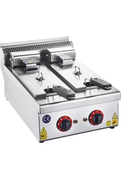 Karacasan Endüstriyel Snack Seri 5+5 Litre Elektrikli Fritöz Karacasan Endüstriyel Snack Seri 5+5 Litre Elektrikli Fritöz