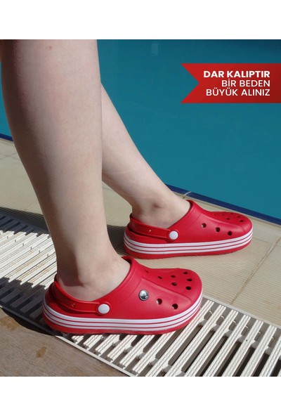 Shonex Uniseks Kırmızı Yazlık Sandalet Shonex Uniseks Kırmızı Yazlık Sandalet