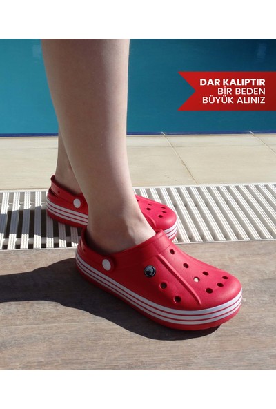 Shonex Çocuk Kırmızı Yazlık Sandalet,plaj Terliği