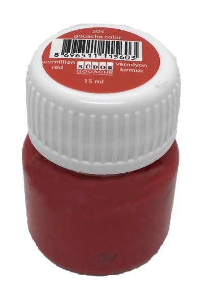 Südor 504 Guaj Boya 15 ml Vermiyon Kırmızı