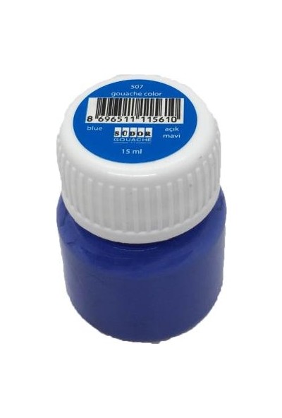 Südor 507 Guaj Boya 15 ml Açık Mavi Südor 507 Guaj Boya 15 ml Açık Mavi