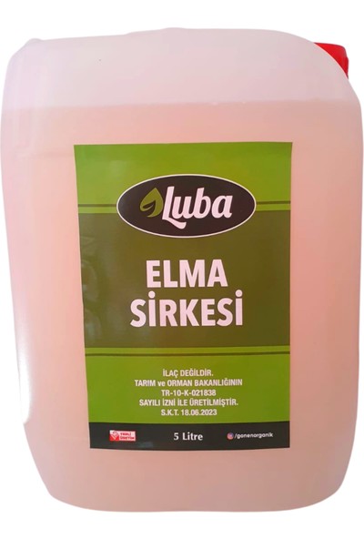 Gonen Organik Elma Sirkesi 5 Lt
