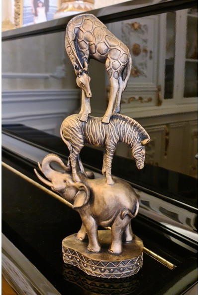 Ella's Design Studio Safari Hayvanları Dekoratif Biblo