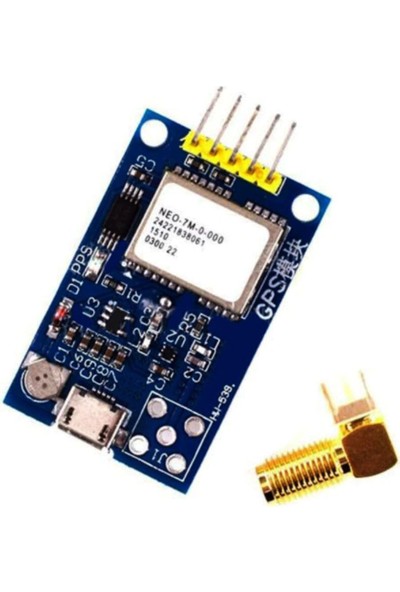 Emay Center Neo-7m Çift Taraflı Gps Mini Modülü - HW-539, Arduino Shield Mini Gps Modül