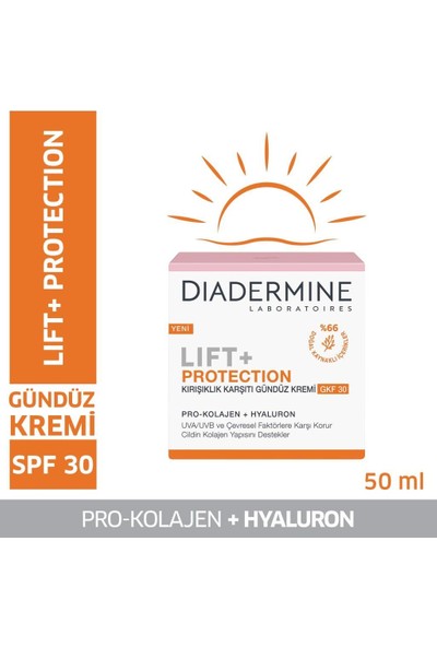 Diadermine Lift+ Protection Kırışıklık Karşıtı Güneş Koruyucu Gündüz Kremi Spf 30 50 ml