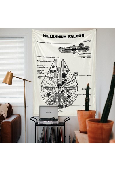 The Lucid Lab Millenium Falcon Star Wars Duvar Örtüsü- Ivory The Lucid Lab Millenium Falcon Star Wars Duvar Örtüsü- Ivory
