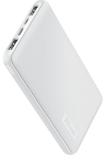 Trust Primo Ultra Ince Beyaz 10.000 Mah Süper Hızlı Şarj Özellikli Powerbank Trust Primo Ultra Ince Beyaz 10.000 Mah Süper Hızlı Şarj Özellikli Powerbank