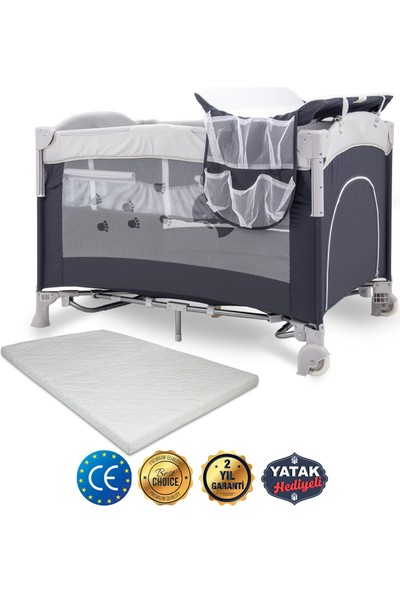 Kraft Fresh Anne Yanı Oyun Parkı 70*110 cm + Yatak