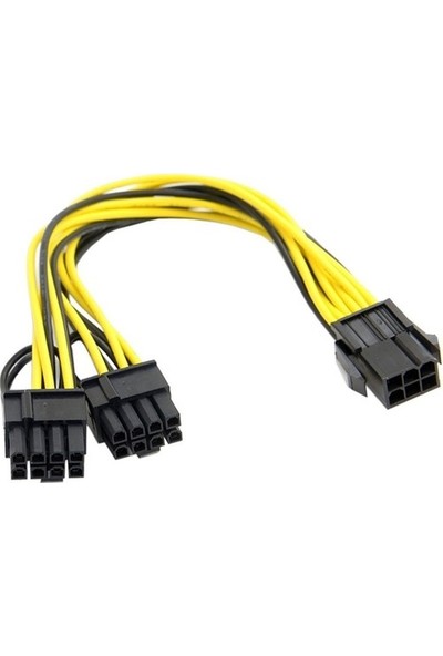 Hıs 6pin Female 8pin (6+2) Power Splitter Pci-E Molex 8 Pin Çoklayıcı Kablo Hıs 6pin Female 8pin (6+2) Power Splitter Pci-E Molex 8 Pin Çoklayıcı Kablo