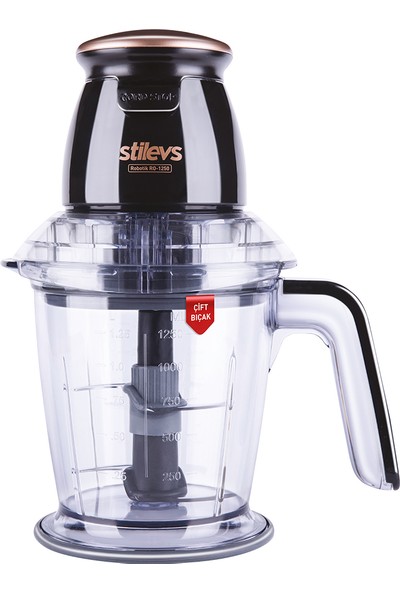 Stilevs Robotik RO-1250 Mega Doğrayıcı - Siyah & Bakır Stilevs Robotik RO-1250 Mega Doğrayıcı - Siyah & Bakır