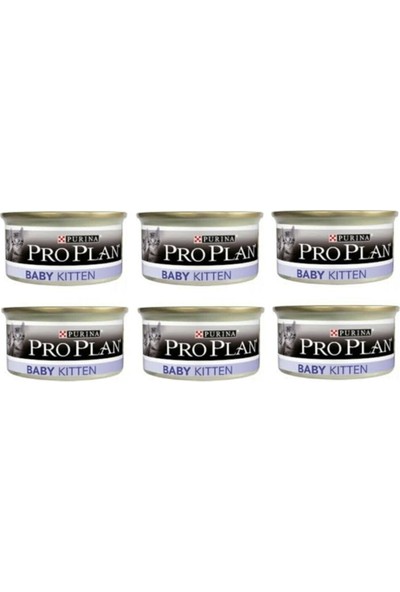 Pro Plan Tavuk Etli Yavru Kedi Konserve Maması 85 gr x 6 Adet Pro Plan Tavuk Etli Yavru Kedi Konserve Maması 85 gr x 6 Adet