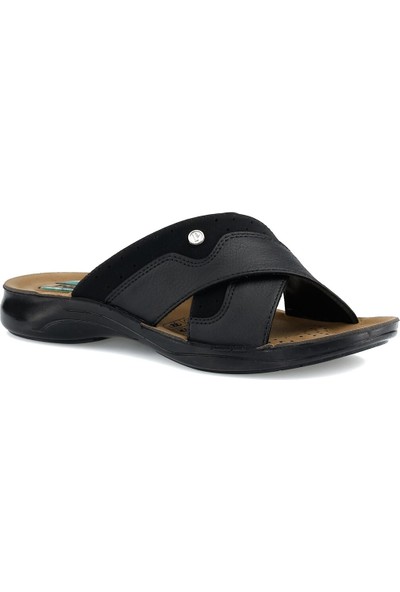 Polaris 602077.M1PR Siyah Erkek Ev Terliği