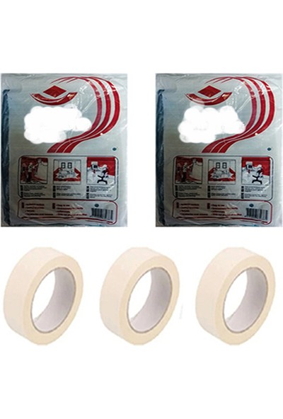Hmo Dizayn 10 M2 Kalın Örtü+ 20 M2 Kalın Örtü+ 3 Adet 48 mm Kağıt Bant