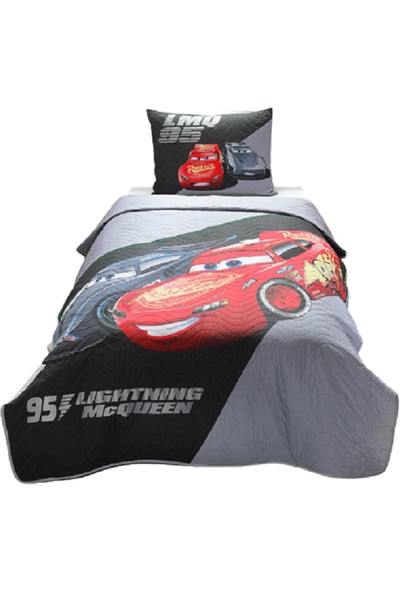 Özdilek Cars Lmq 95 Gri 160 x 230 cm Disney Lisanslı Tek Kişilik Çocuk Yatak Örtüsü