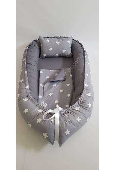 Babynest Dünyası Battaniyeli Gri Yıldız Babynest Bebek Yuvası Babynest Dünyası Battaniyeli Gri Yıldız Babynest Bebek Yuvası