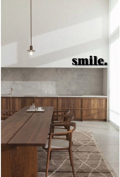 Nors Art Smile Yazılı Metal Tablo Nors Art Smile Yazılı Metal Tablo