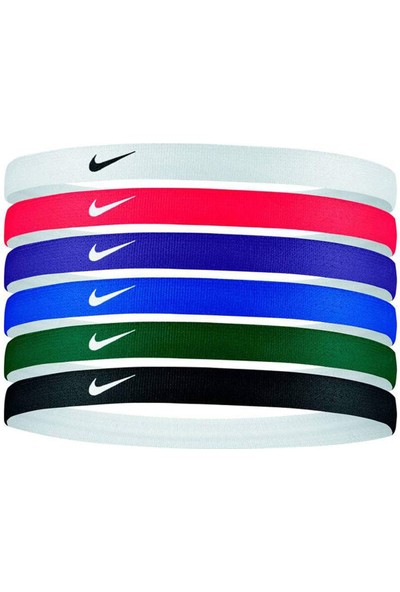 Nike Headbands 6 Pk Printed Unisex Beyaz Antrenman Saç Bandı N.000.2545.117.OS