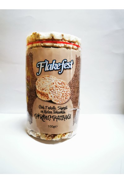 Flakefest Çok Tahıllı Siyezli ve Keten Tohumlu Pirinç Patlağı Flakefest Çok Tahıllı Siyezli ve Keten Tohumlu Pirinç Patlağı