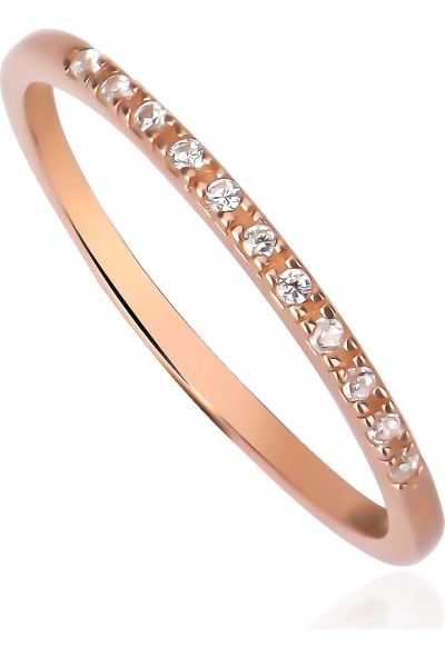 Coşar Silver Zirkon Taşlı Pırlanta Montür Rose Altın Kaplama Gümüş Yüzük Coşar Silver Zirkon Taşlı Pırlanta Montür Rose Altın Kaplama Gümüş Yüzük