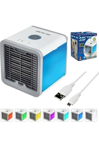 Arctic Air Home Arctic Taşınabilir Hava Soğutucu USB Mini Klima Fan 3 Kademeli Hava Temizleyici Mavi Arctic Air Home Arctic Taşınabilir Hava Soğutucu USB Mini Klima Fan 3 Kademeli Hava Temizleyici Mavi