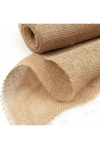 Halley Home Jüt Kumaş Çuval Bezi Kanaviçe Hasır Kumaş 100X100 cm Ham