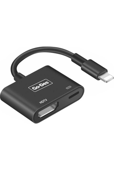 Go Des Tv HDMI Hdtv+Lightning Dönüştürücü Go Des GD-8285