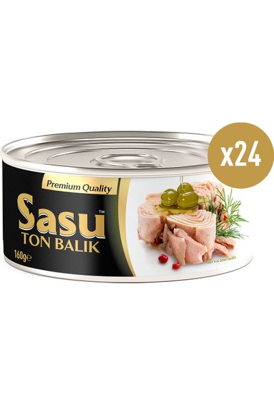 Sasu Zeytinyağlı Ton Balık 24 x 160 gr (1 Koli)