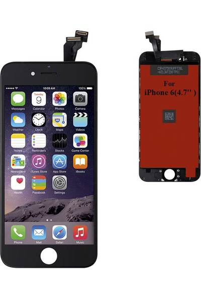 Dmn Apple iPhone 6 LCD Ekran Dokumatik Siyah