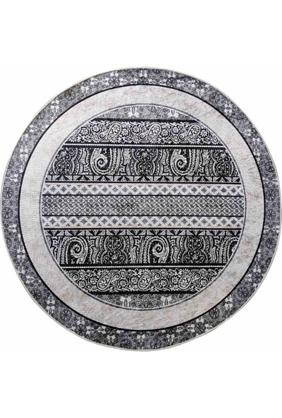 Karaca Home Circle Nileso Baskılı Halı 100X100CM