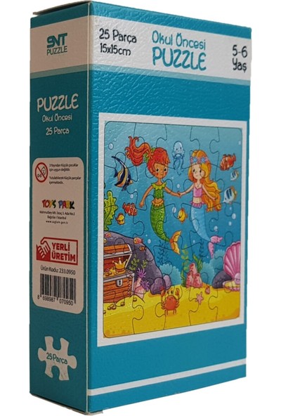 Toys Park Puzzle 25 Parça Okul Öncesi 15X15 cm 5-6 Yaş