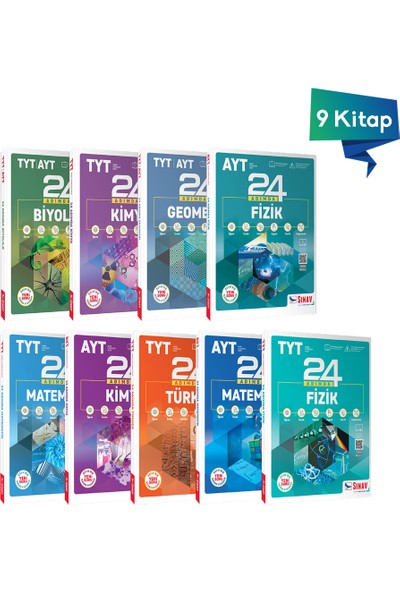 Sınav Yayınları 2022 TYT AYT Sayısal 24 Adımda Özel Konu Anlatımlı Soru Bankası Kazandıran Set Sınav Yayınları 2022 TYT AYT Sayısal 24 Adımda Özel Konu Anlatımlı Soru Bankası Kazandıran Set