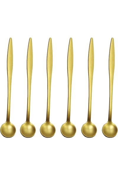 Yetkin Destino Orkide Mat Altın 6'lı Çay Nescafe Kaşığı Yetkin Destino Orkide Mat Altın 6'lı Çay Nescafe Kaşığı