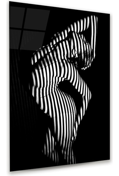 Glass Art Kadın Dikey Cam Tablo