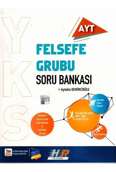 Hız ve Renk Yayınları AYT Felsefe Soru Bankası - Aytekin Demircioğlu Hız ve Renk Yayınları AYT Felsefe Soru Bankası - Aytekin Demircioğlu