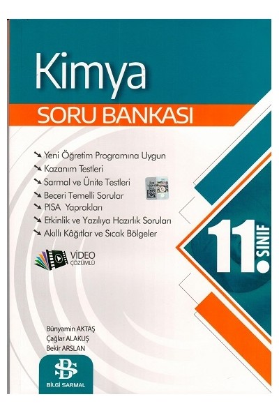 Bilgi Sarmal 11. Sınıf Kimya Soru Bankası - Bünyamin Aktaş