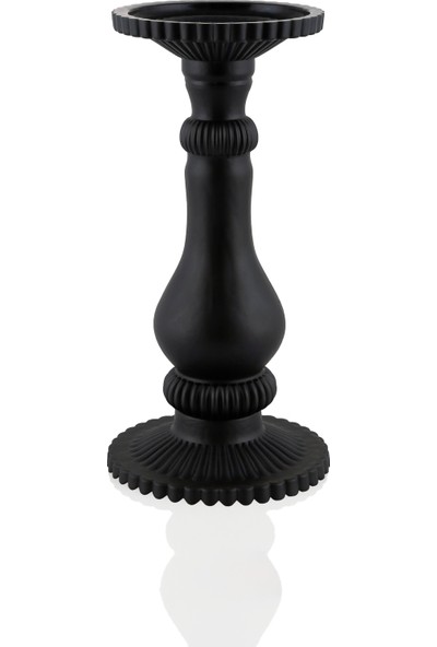 Act Of Accract Siyah Cam Şamdan