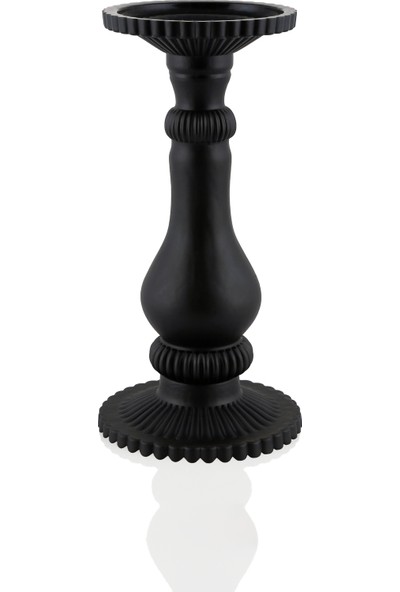 Act Of Accract Siyah Cam Şamdan