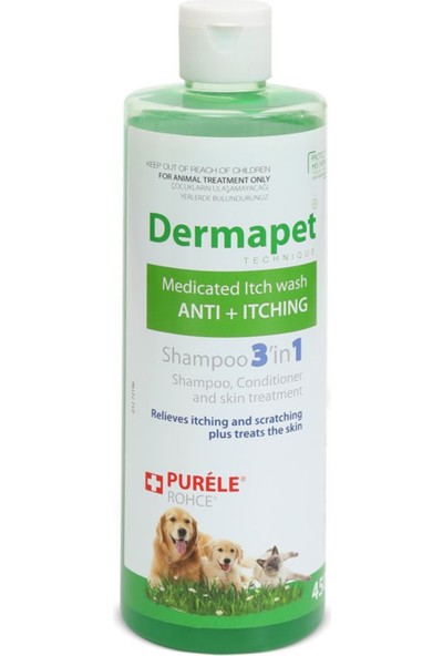 Purele Dermapet Dermotolojik Etkili Kedi ve Köpek Kremli Bakım Şampuanı 450 ml Purele Dermapet Dermotolojik Etkili Kedi ve Köpek Kremli Bakım Şampuanı 450 ml