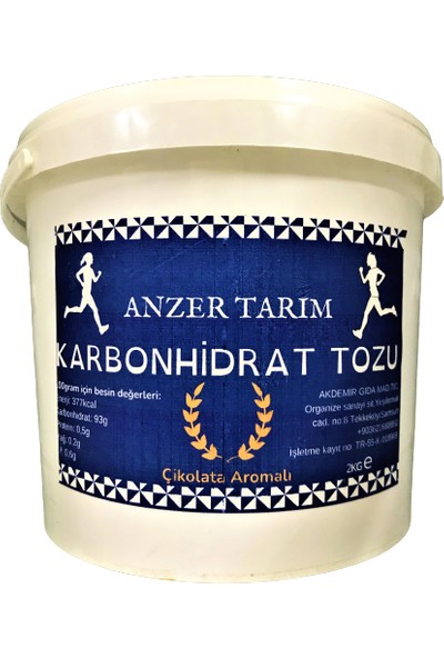Anzer Tarım 2kg Karbonhidrat Tozu Çikolata Aromalı
