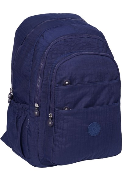 Relaxion Lacivert Su Geçirmez Krinkıl Kumaş Sırt Çantası 1625 Relaxion Lacivert Su Geçirmez Krinkıl Kumaş Sırt Çantası 1625