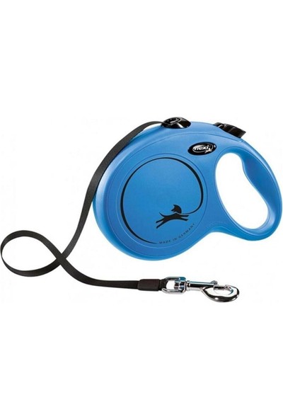 Flexi Mavi New Classic Şeritli Otomatik Gezdirme Tasması 8m Large Flexi Mavi New Classic Şeritli Otomatik Gezdirme Tasması 8m Large