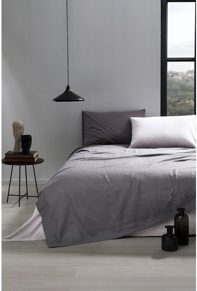 Özdilek Colormix Antrasit Tek Kişilik Pamuklu Pike Takımı