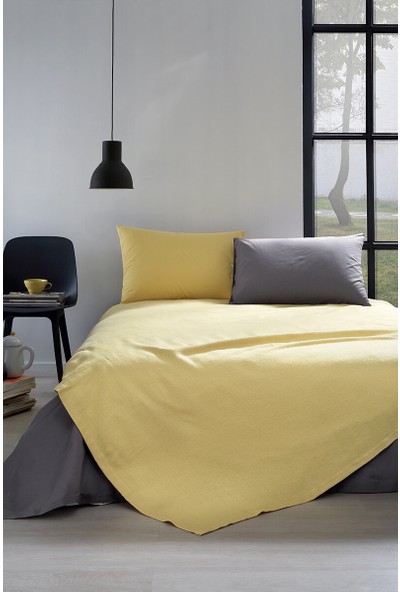 Özdilek Colormix Hardal Tek Kişilik Pamuklu Pike Takımı