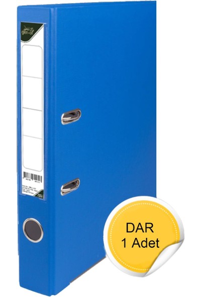 Gen-Of Dar Plastik Klasör Mavi Tekli