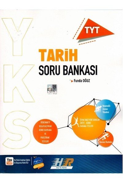 Hız ve Renk Yayınları TYT Tarih Soru Bankası - Funda Oğuz