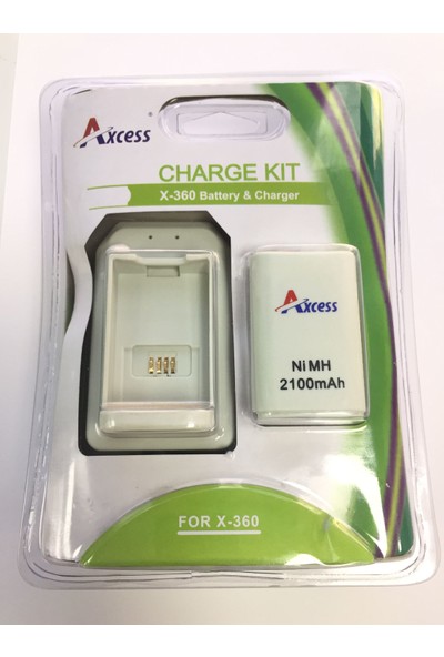 Pega Xbox 360 Batarya ve Pil Şarj Aparatı Charger Kit