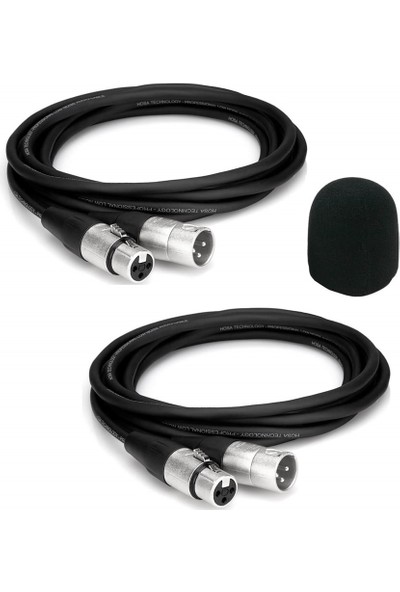 Lastvoice Xlr To Xlr Stereo 3 Metre Mikrofon Kablosu 2'li Set Sünger MC2103X Lastvoice Xlr To Xlr Stereo 3 Metre Mikrofon Kablosu 2'li Set Sünger MC2103X