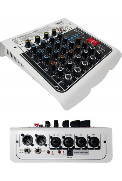 Midex Mdx-6xu 6 Kanal Ses Mikseri Deck Mikser Efekt Bluetooth USB Mp3