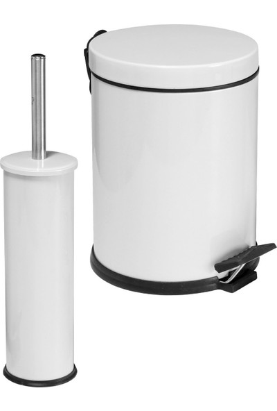 Maxiflow - Çöp Kovası Klozet Fırçası Banyo Seti 2'li