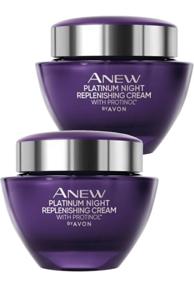 Avon Anew Platinum Gece Kremi 50 Ml. Ikili Set Avon Anew Platinum Gece Kremi 50 Ml. Ikili Set
